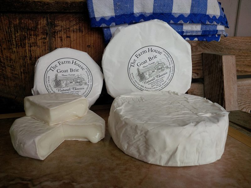 Goat Brie – 3″ round – The Farm House Natural Cheeses